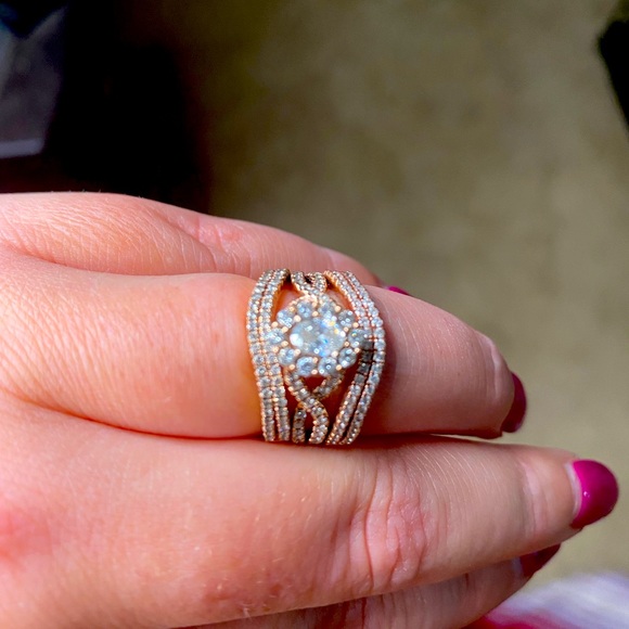 Jewelry | 3 Separate Rings Engagement Ring Wedding Band And One Hear ...